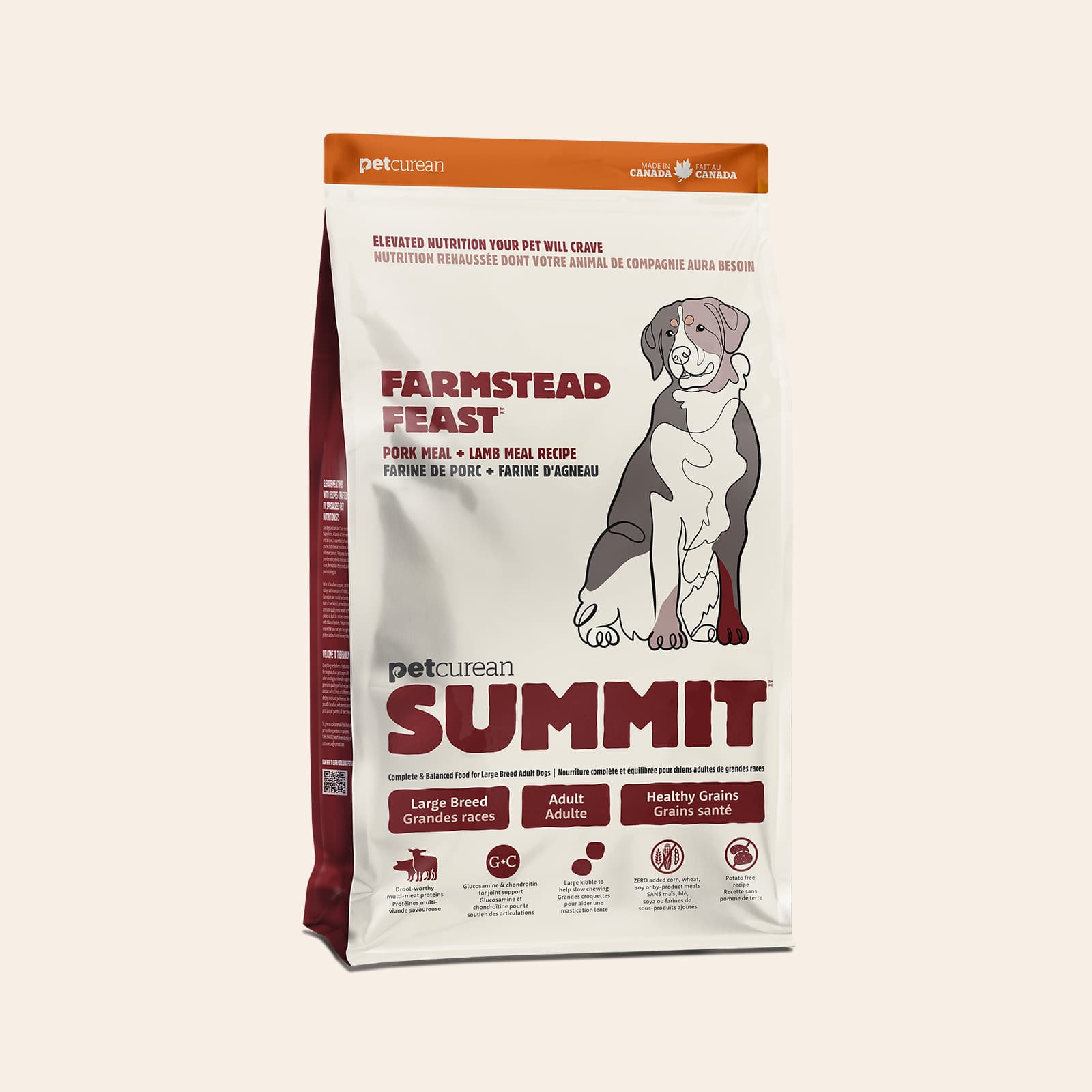 SUMMIT FARMSTEAD FEAST LG BREED ADULT DOG 25LB - Pet Food and More!